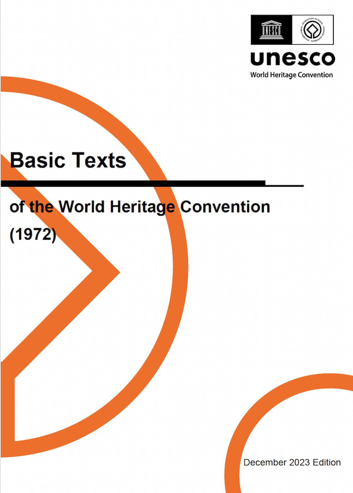 Basic Texts of the 1972 World Heritage Convention - Dec 23 edition | UNESCO in the UK