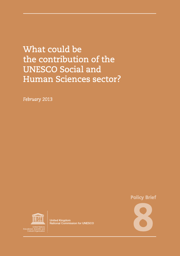 08-Policy-Brief - What could be the contribution of the UNESCO Social and Human Sciences sector ...