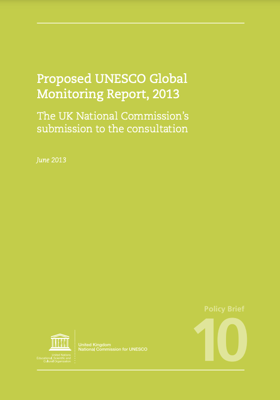 10-Policy-Brief - Proposed UNESCO Global Monitoring Report | UNESCO in the UK