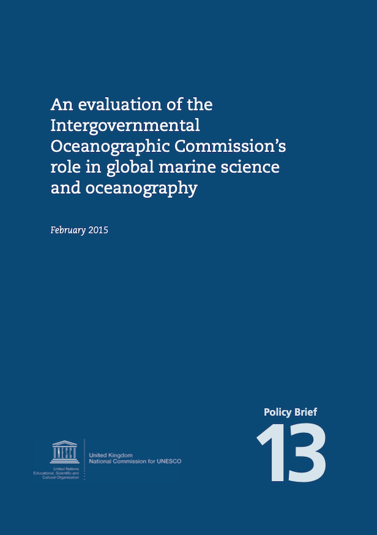 13-Policy-Brief - An evaluation of the Intergovernmetal Oceanographic ...