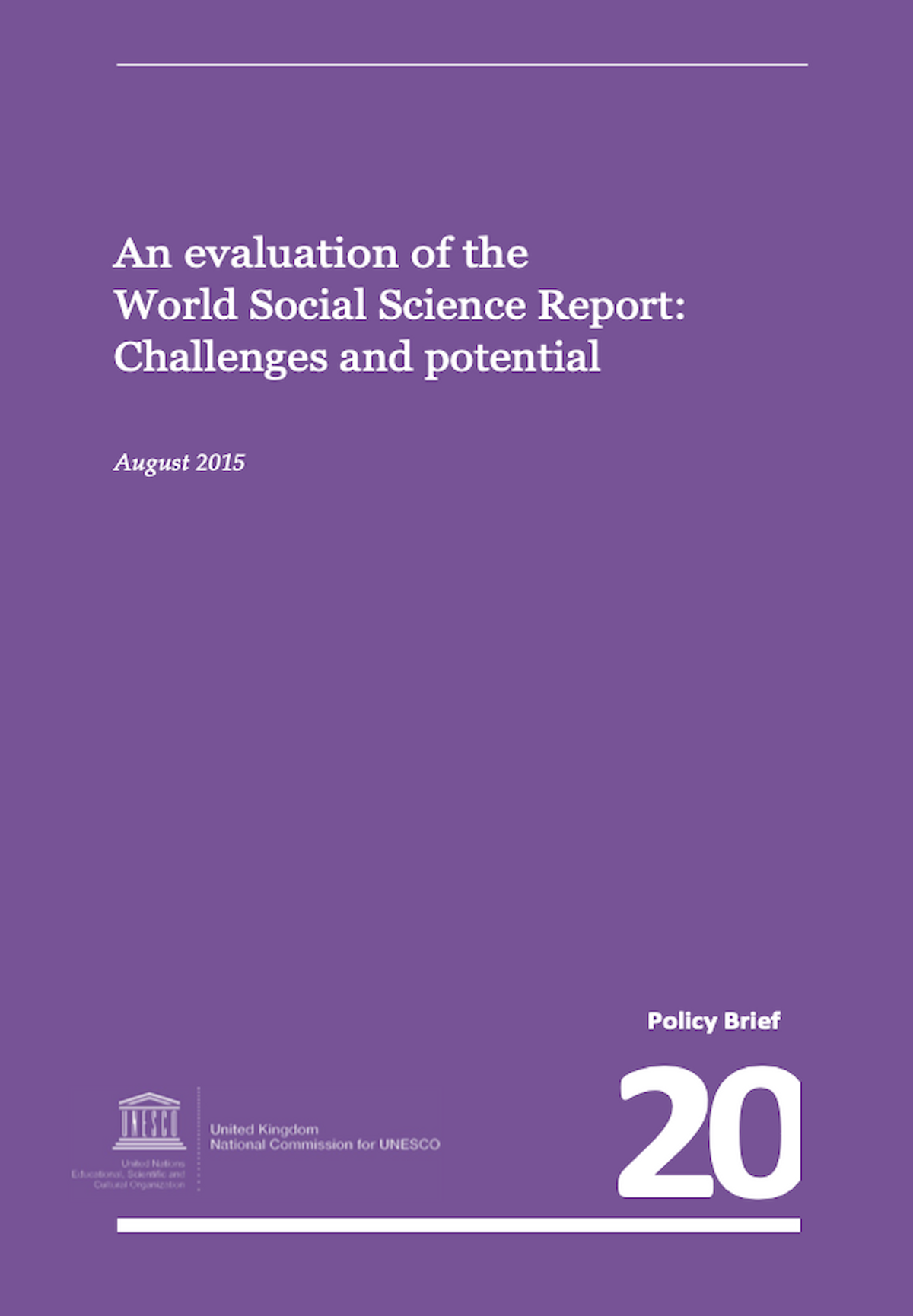 20-Policy-Brief - An evaluation of the World Social Science Report ...
