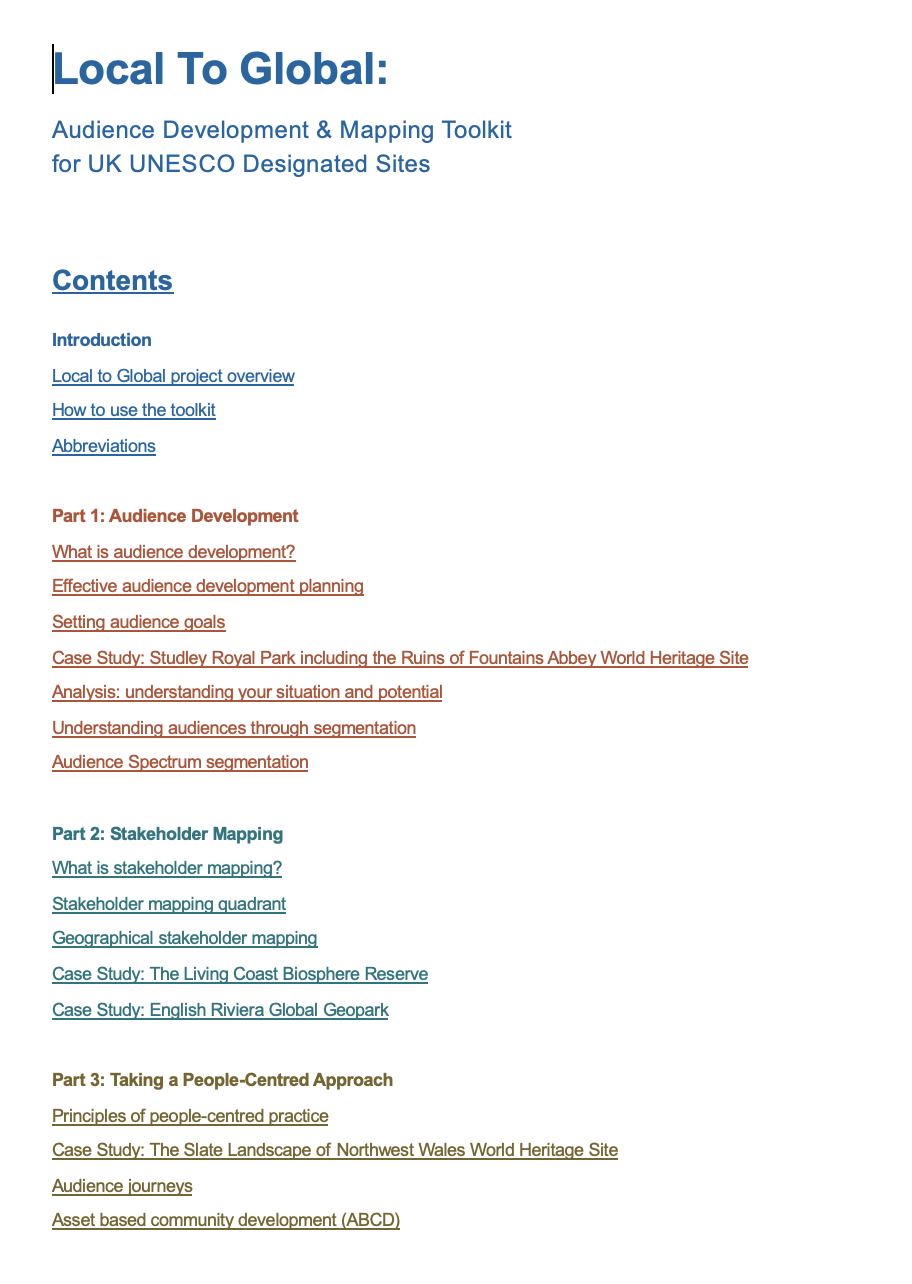 Audience Development and Mapping Toolkit - Easy Read | UNESCO in the UK